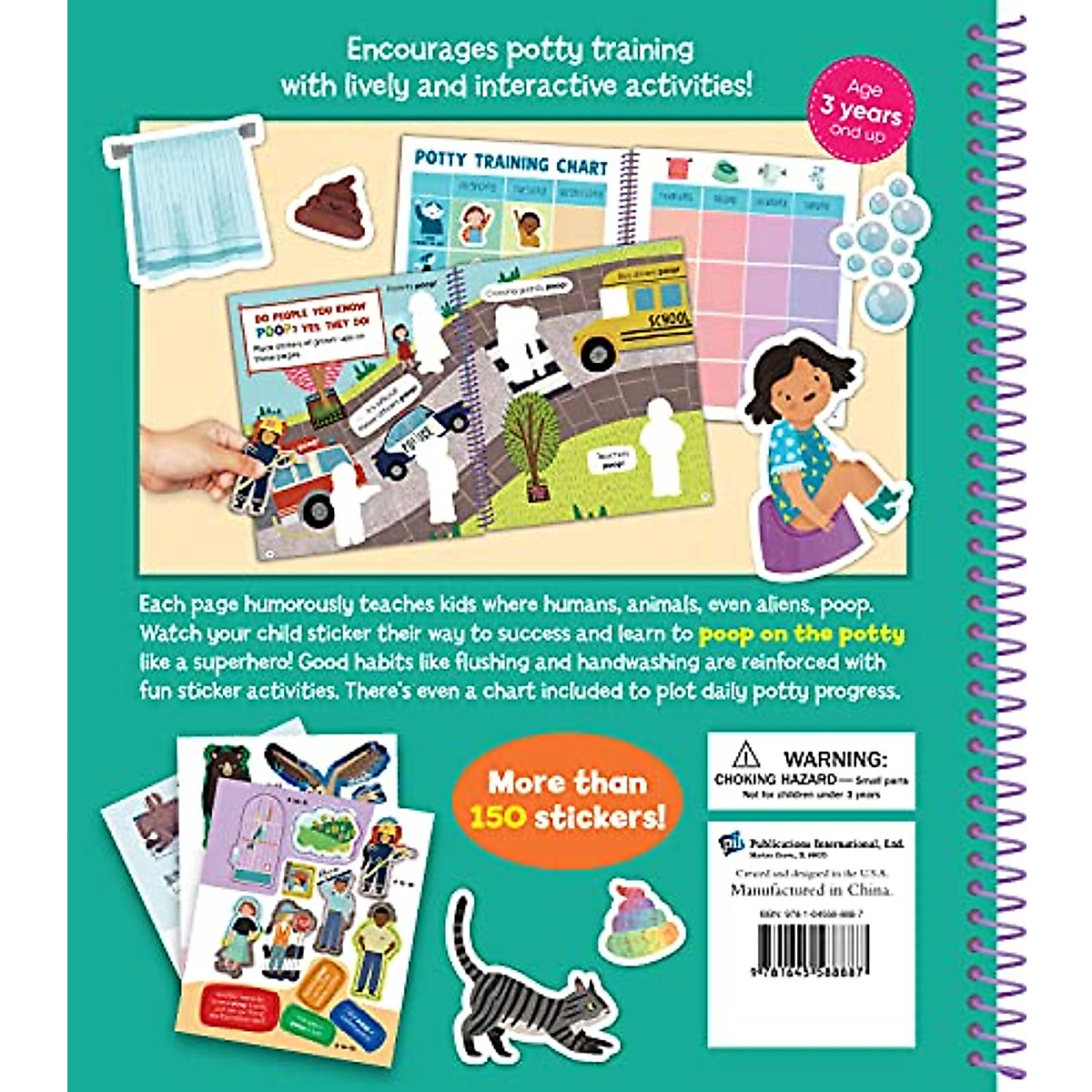 Brain Games - Sticker Activity: We Poop on the Potty!: Includes a Reward Chart