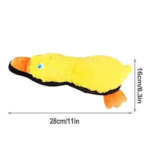 IFOYO Dog Toy - Squeaky Plush Chew Toys for Aggressive Chewers, Interactive Puppy Toys for Small/Medium/Large Dogs, Durable Stuffed Animal Toy with Mental Stimulation (Duck Design)