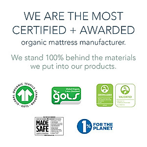 Naturepedic Serenade Organic Mattress - Cushion Firm Full Hybrid Mattress with Encased Coils for Comfort and Pressure Relieving Natural Latex Mattress - Naturally Cooling & Breathable Mattress