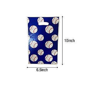 30PCS Baseball Party Gift Bags Party Supplies Baseball Treat Candy Bags Party Favor Goody Bags Baseball Pattern Gift Bags for Kids Birthday Baseball Theme Party