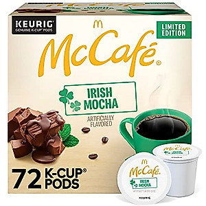 McCafe Irish Mocha, Keurig Single Serve K-Cup Pods, Flavored Coffee, 72 Count
