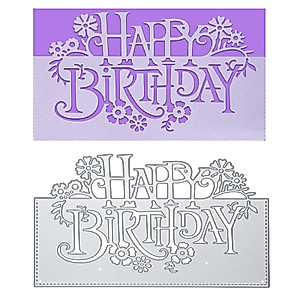 6 Piece Metal Die Cut Assorted Flower Cut Dies Birthday and Butterfly Die Cut Lace Bird Template Greeting Cards DIY Cut Template Scrapbook Album Paper Cards Embossed Decor, 6 Styles()