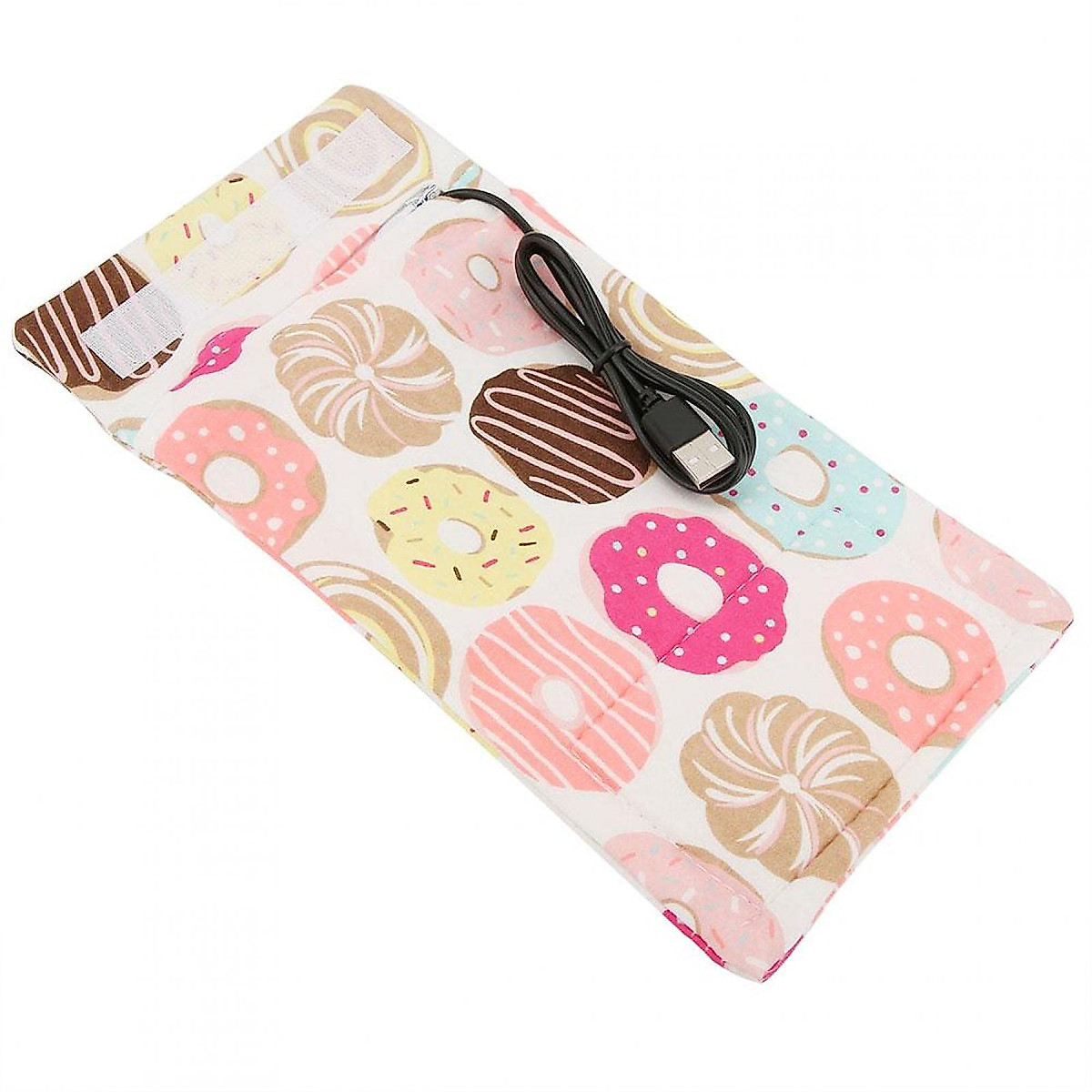 GOTOTOP Bottle Warmer Bag Bottle Warmer Case Milk Warmer Portable Cooler Bag with USB Charging Port for Baby Care(Donut)