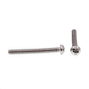 Prime-Line 9003797 Machine Screw, Round Head, Slotted/Phillips Combo, #8-32 X 1-1/2 in, Grade 18-8 Stainless Steel, Pack of 25