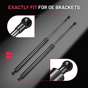 BDFHYK SF280M300 28inch 300lbs (1334N) Gas Shocks Struts Lift Support for Heavy-Duty DIY Builds,Murphy Bed,Sled Trailer,Tonneau Cover,Trap Door,Truck Cover, Lids, Hatches, Furniture, Boats, Set of 2