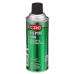 CRC Dry PTFE Lube, 10 Wt Oz, NSF H2 Registered Lubricant with Advanced Dry Film Technology, Plastic-Safe, Aerosol Spray