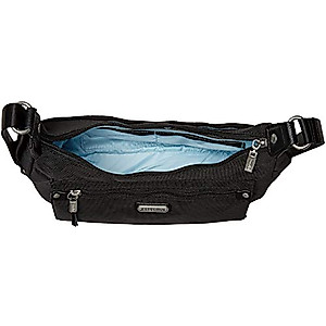 Baggallini womens Out About Bagg With Rfid Wristlet top handle handbags, Black, One Size US