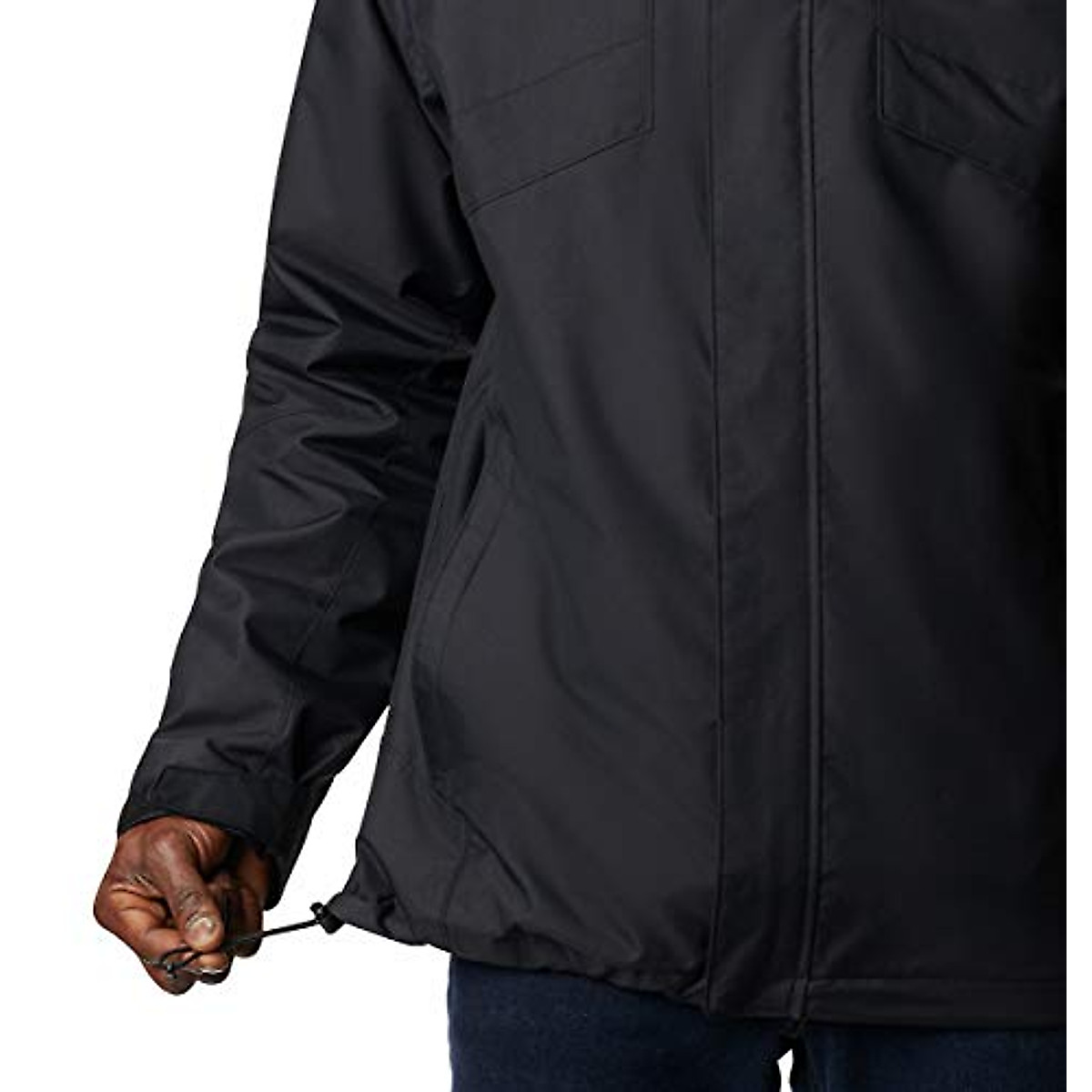 Columbia Men's Bugaboo II Fleece Interchange Jacket, Black/Red, 3X Big