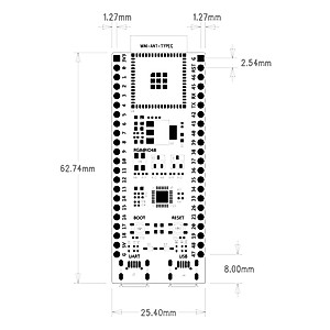 DIYmall ESP32-S3-DevKitM-1-N8 Development Board ESP32-S3-MINI-1 Wi-Fi+BT+BLE Module 8MB Flash ESP32-S3FN8 Chip PCB Antenna