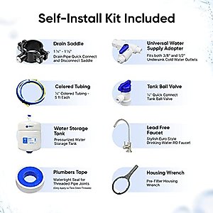 WECO Tiny Compact Undersink Reverse Osmosis Water Filtration Systems (TINY-50)