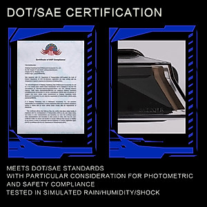 VLAND Headlights Assembly Fit for Ford F150 2018-2020, XL, XLT, Platinum, Lariat, Limited, SSV, King Ranch, Full LED Headlamp with DRL, Sequential Turn Signal, Plug-and-play, Black