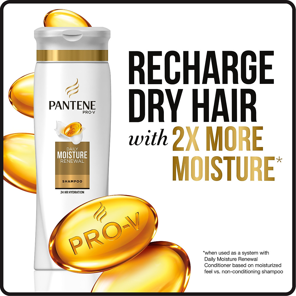 Pantene Pro-V Daily Moisture Renewal Shampoo, 1.7 Fluid Ounce