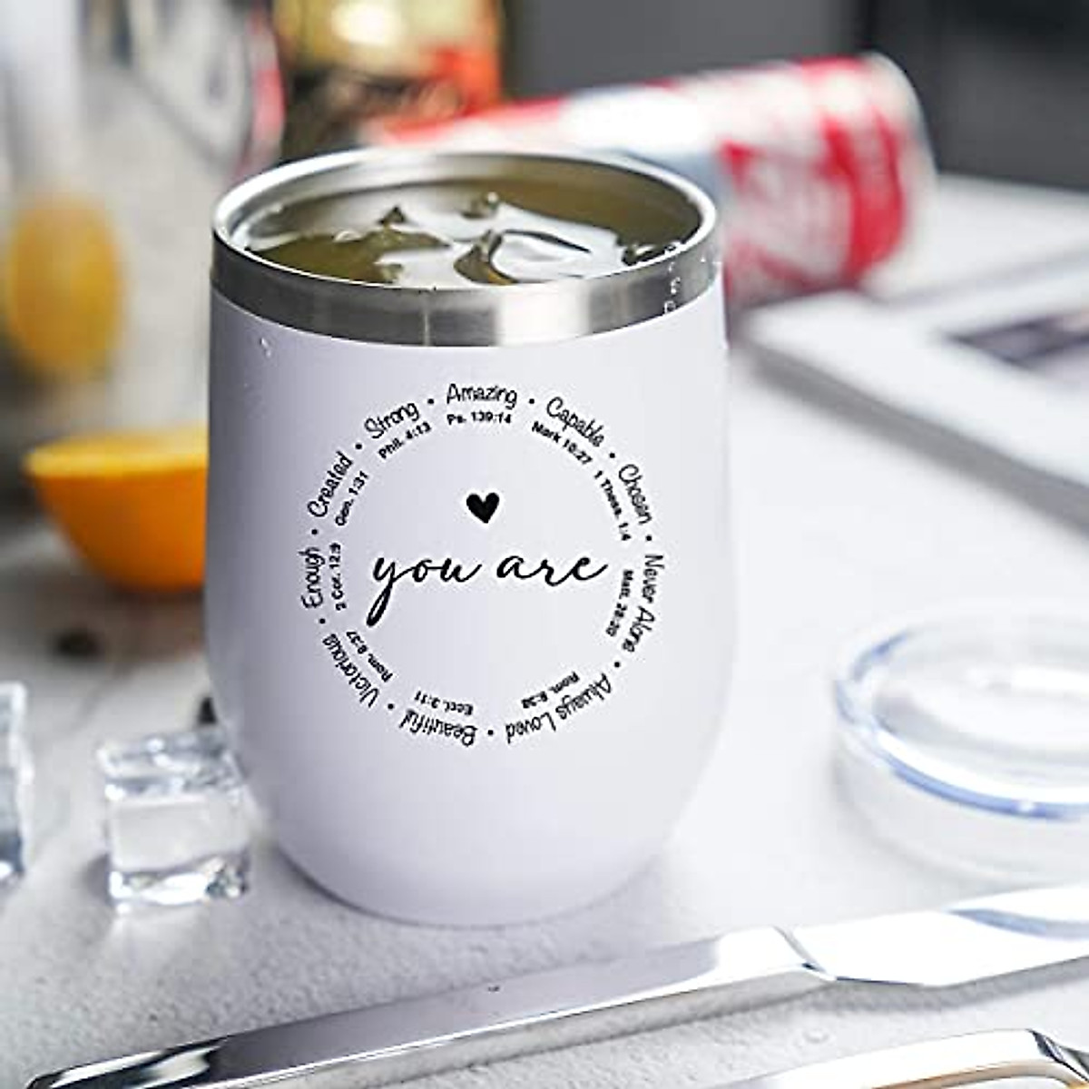 CVROY Christian Gifts for Women - You Are Inspiration - Bible Verse Inspirational Religious Gifts for Women Coffee Cup - Funny Spiritual Gifts for Friends, Coworker or Pastor Appreciation tumbler 12oz