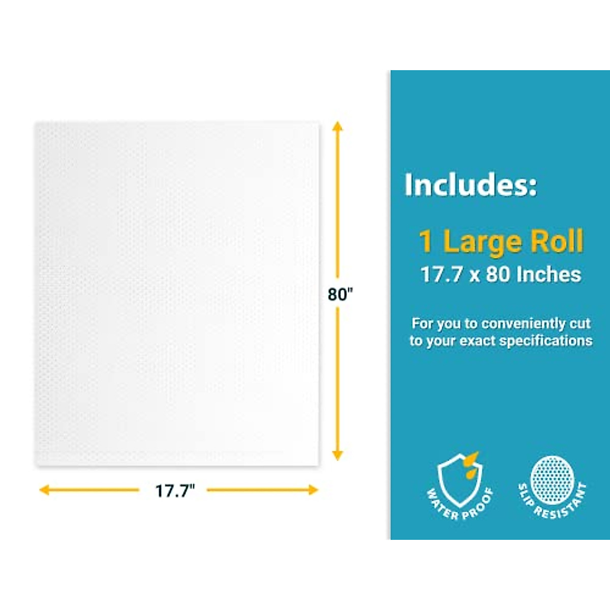 Refrigerator Liners for Shelves by Linda’s Essentials - Refrigerator Shelf Liners for Glass Shelves Protects Against Spills - Multi-Use Shelf, Drawer and Fridge Liners - BPA Free Clear