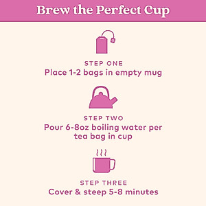 Organic India Tulsi Sweet Rose Herbal Tea - Holy Basil, Stress Relieving & Magical, Immune Support, Adaptogen, Vegan, USDA Certified Organic, Non-GMO, Caffeine-Free - 18 Infusion Bags, 3 Pack