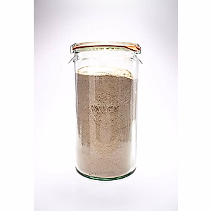 VERSAINSECT – 1.5L Glass Jars with Large Storage Capacity – Preserving Jars with Airtight Lids Suitable for Pickling – Heat Resistant Canning Jars - Microwave Safe - (1 Jar with Glass Lid) 54 fl. oz