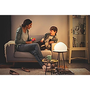 Philips Hue White Ambiance Wellner Dimmable LED Smart Table Lamp (Works with Alexa Apple HomeKit and Google Assistant)