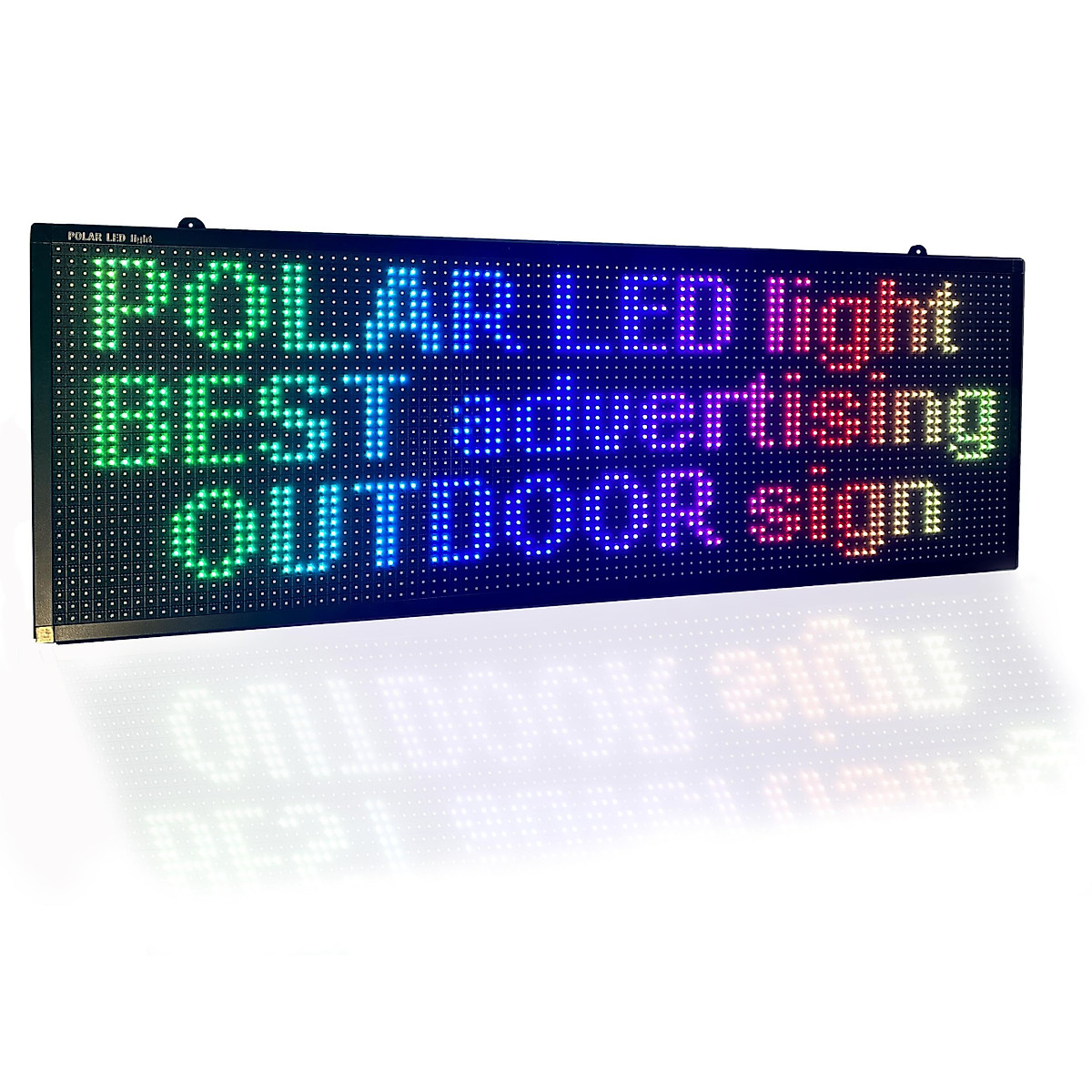 WiFi P6 high Resolution LED RGB Color Sign 40" x 11" with high Resolution P6 128x32 dots and New SMD Technology. Perfect Solution for Advertising