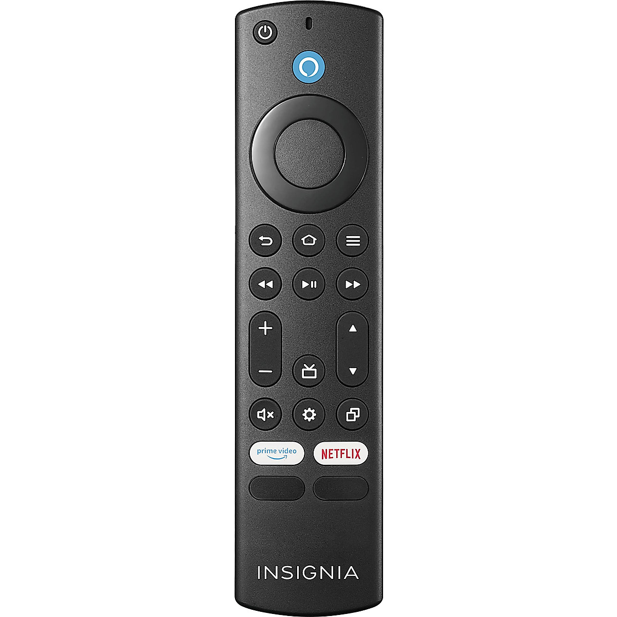 Insignia - Fire TV Replacement Remote for Insignia and Toshiba - Black