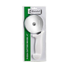 Bleteleh Pizza Cutter, Pastry Cutter, Professional Food Service Quality, 4-inch Stainless Steel Wheel Blade