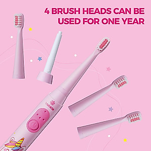 Vekkia Kids Electric Toothbrush and Replacement Heads Purchased Together Save 10%