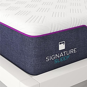 Signature Sleep Memoir 10 Inch Memory Foam Box, Medium, Certipur-US and Oeko-TEX Mattress, Queen, White