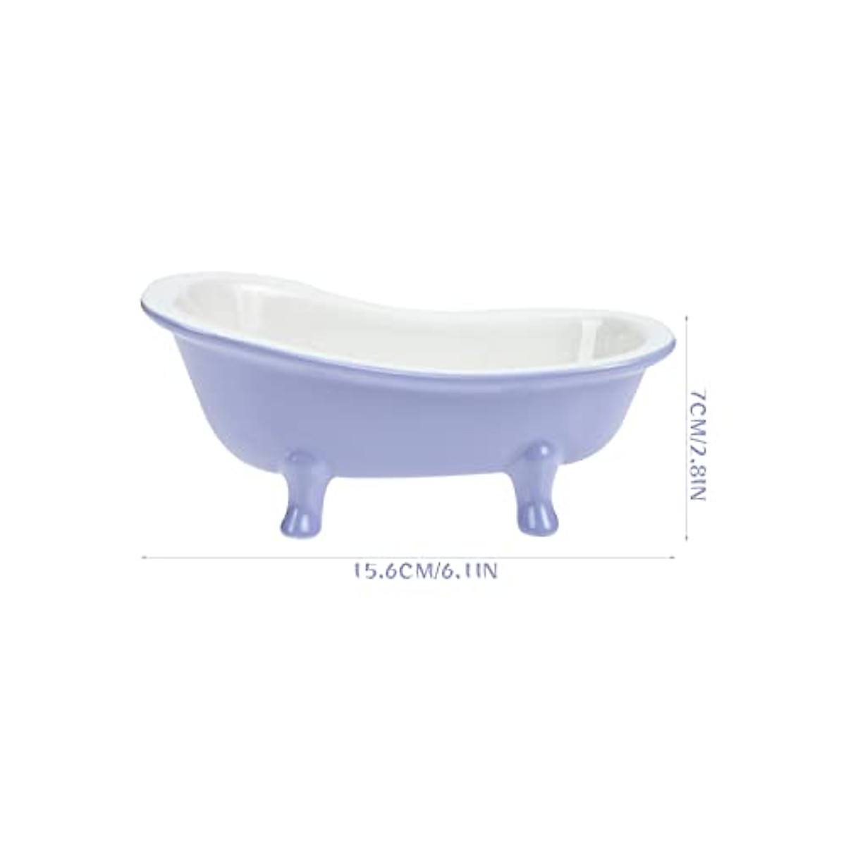 GANAZONO Jewelry Tray Bathtub Shape Ceramic Flower Pot Bonsai Flower Pot Mini Flower Pot Plant Container for Indoor Outdoor Garden Plants Decor