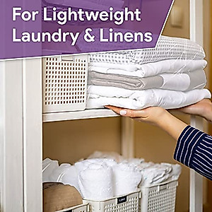 7-10 Gallon Clear Trash Can Liners, 100 Count - 24" x 24" High Density Trash Bin Bags for Lightweight Garbage - Wastepaper Basket Bin Liners, Shredder Bags, Bathroom, Office - 8 Micron Thick