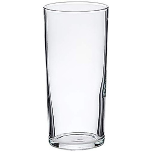 Amazon Basics Ridgecrest Coolers Glass Drinkware Set, 15.5-Ounce, Set of 6, Clear
