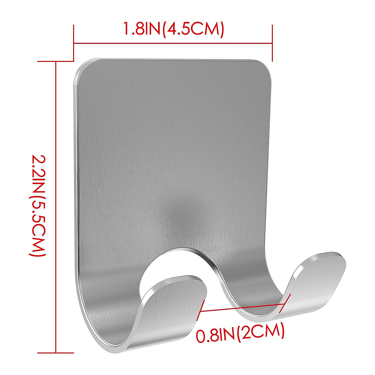 Linkidea 2 Pack Wall Mount Razor Holder for Shower, Self Adhesive Shaver Hooks, Stainless Steel Sticky Hanger Compatible Gillette with Venus Platinum, Fusion 5 Proshield, Mach 3 Classic (Silver)