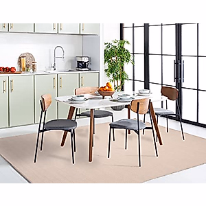 SAFAVIEH Montauk Collection 8' x 10' Ivory/Grey MTK345A Handmade Flatweave Boho Farmhouse Cotton Living Room Dining Bedroom Area Rug