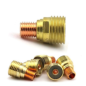 WeldingCity 5-pk Gas Lens Collet Body 45V44 (3/32") for TIG Welding Torch 9, 20 and 25 Series in Weldcraft Lincoln Miller ESAB Weldcraft CK (5 Each/Pack)
