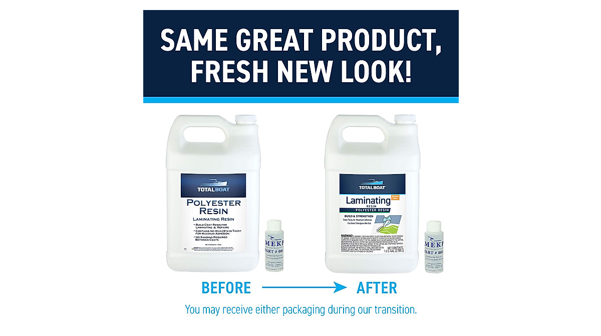 TotalBoat Polyester Laminating Resin - Marine Grade Fiberglass Resin ...