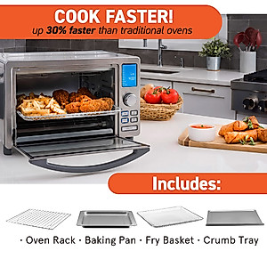 Gourmia Digital Stainless Steel Toaster Oven Air Fryer – Stainless Steel