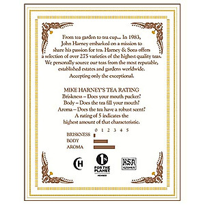 Harney & Sons Chamomile Herbal Tea, Classic Tin, 20 Sachets, white