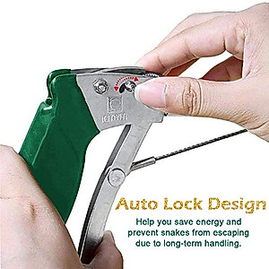 IC ICLOVER 62 Inch Snake Tongs+ Large Snake Guards, Heavy Duty Standard Reptile Snake Tongs Grabber Catcher, Lightweight Stab-Resistant Snake Gaiters Proof Leggings, Snakes Bite Proof Protection