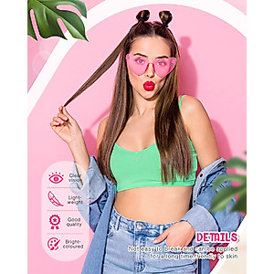 Chicpop 16 PCS Heart Sunglasses Heart Shaped Sunglasses Bulk Fun Sunglasses Party Decorations