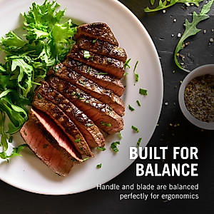 Victorinox 7.7240.4 Grand Maître Steak Knife Set Ideal for Slicing a Wide Variety of Steak Cuts Straight Blade in Rosewood, Set of 4