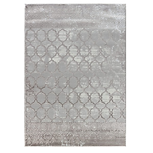 GLORY RUGS Modern Abstract Trellis Area Rug 5x7 Rugs Cream Beige for Home Office Bedroom and Living Room