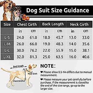 SUNFURA Large Dog Tuxedo Dog Suit, Dog Gentleman Costume Party Suit with Bow Tie Shirt for Halloween Christmas, Formal Pet Wedding Attire for Large Medium Dogs Golden Retriever Samo Husky Bulldogs