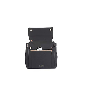 Storksak St. James Convertible Backpack Diaper Bag - Black Scuba