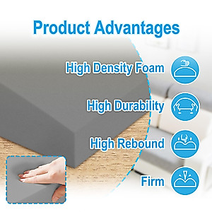 20" x 20" Foam Cushion Couch Cushion Support - Living Room Sofa Sag Support - High-Density Sag Repair Replacement for Sofa Couch Loveseat Chair (3)