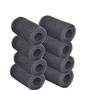 WarmShine 8 PCS Aquarium Fish Tank Pre-Filter Sponge Biochemical Filter Sponge Foam Cartridge Replacement Filters Sponge, Aquarium, Cylinder Prefilter