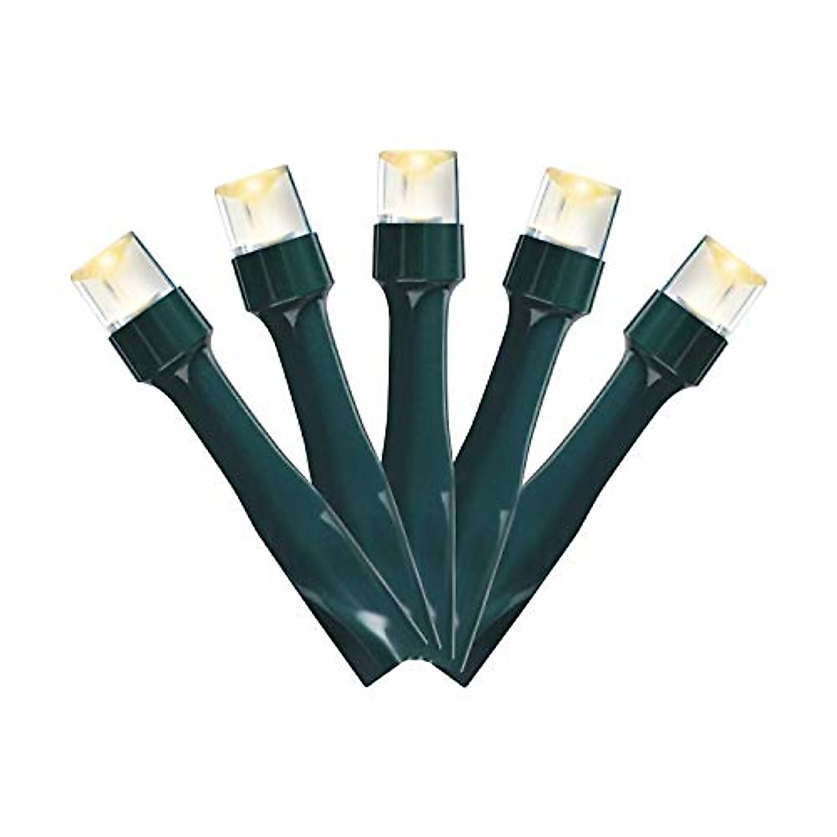 DecoBrite Warm White LED Battery Operated Christmas String Lights with 8 Modes Function 100 ct. 26ft (8m) Micro Bulbs on Green Wire Indoor Outdoor Holidays Patio Decoration (Warm White)