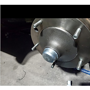 Zhiqinge Trailer 1.98" Grease Cover Dust Caps for 2 k 3.5 k 3,500 lb Axle Hub(2 PK)