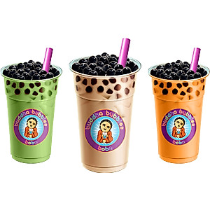 PINK 8" Boba Bubble Tea Straws by Buddha Bubbles Boba 50 Count