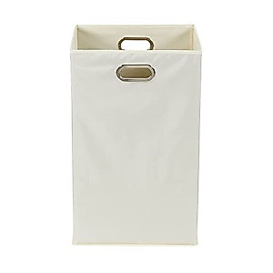Household Essentials Folding Laundry Hamper, Natural