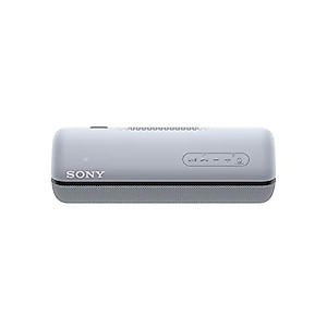 Sony SRS-XB32 Portable Bluetooth Speaker: Compact Wireless Party Speaker with Multicolor Lights and Flashing Strobe - Loud Audio for Phone Calls -Waterproof and Shockproof Bluetooth Speakers - Grey
