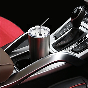 3 Packs Lids for 20oz Tumblers, CNYMANY Spill-proof Splash Resistant Straw-friendly Cover for Old Style Rtic, Ozark Trail 20 oz. Cups - Gray