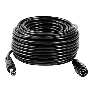 Vanxse 10Meters-33FT Dc 12v CCTV Power Extension Cable 2.1x5.5mm Power Cord for CCTV Security Camera WiFi IP Surveillance Camera NVR Dvr LED Strip Router CCTV Microphone Reverse Backup Camera